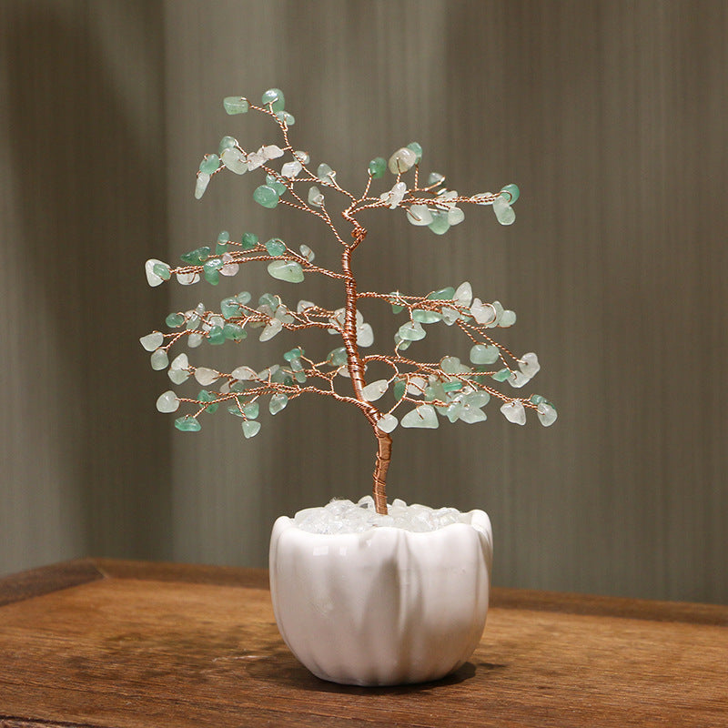 Olivenorma Crystal Gravel Ceramic Pot Base Feng Shui Tree – au.olivenorma